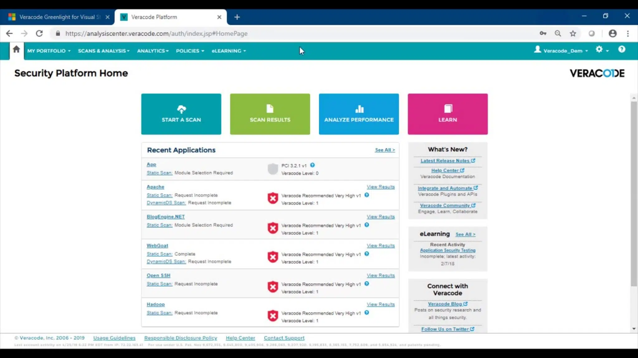 Veracode Application Security Platform